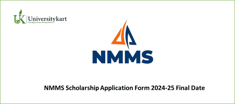 NMMS Scholarship Application Form 2024-25 Final Date
