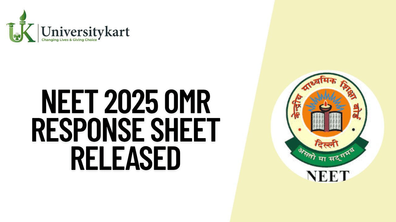 NEET 2025 OMR Response Sheet Released Today: Live Updates & Download Info
