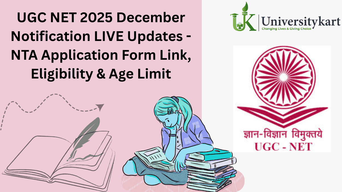 UGC NET December 2025 Notification LIVE: NTA Application Form ...