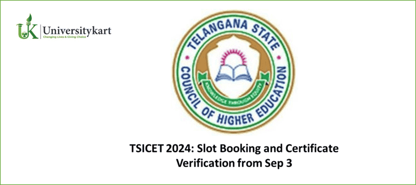 TSICET 2024: Slot Booking and Certificate Verification from Sep 3