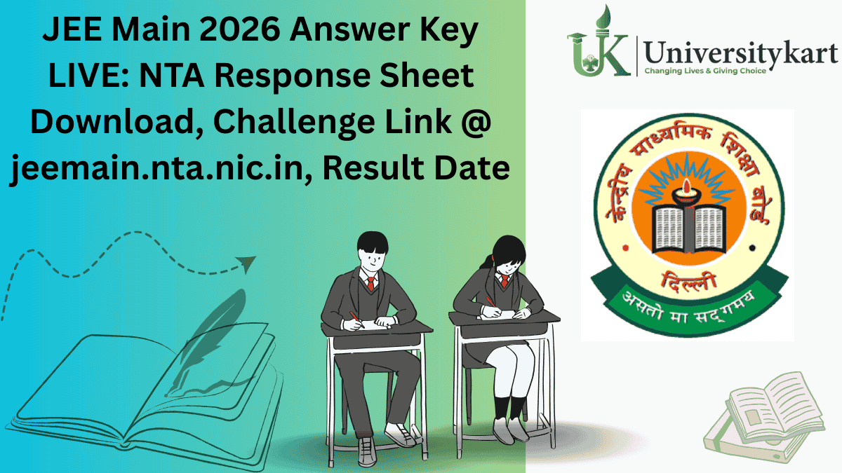 Jee Main 2026 Answer Key Nta Response Sheet Download Challenge Link
