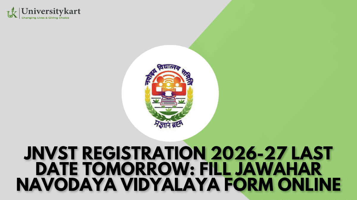 JNVST Registration 2026-27 Last Date Tomorrow: Fill Jawahar Navodaya ...