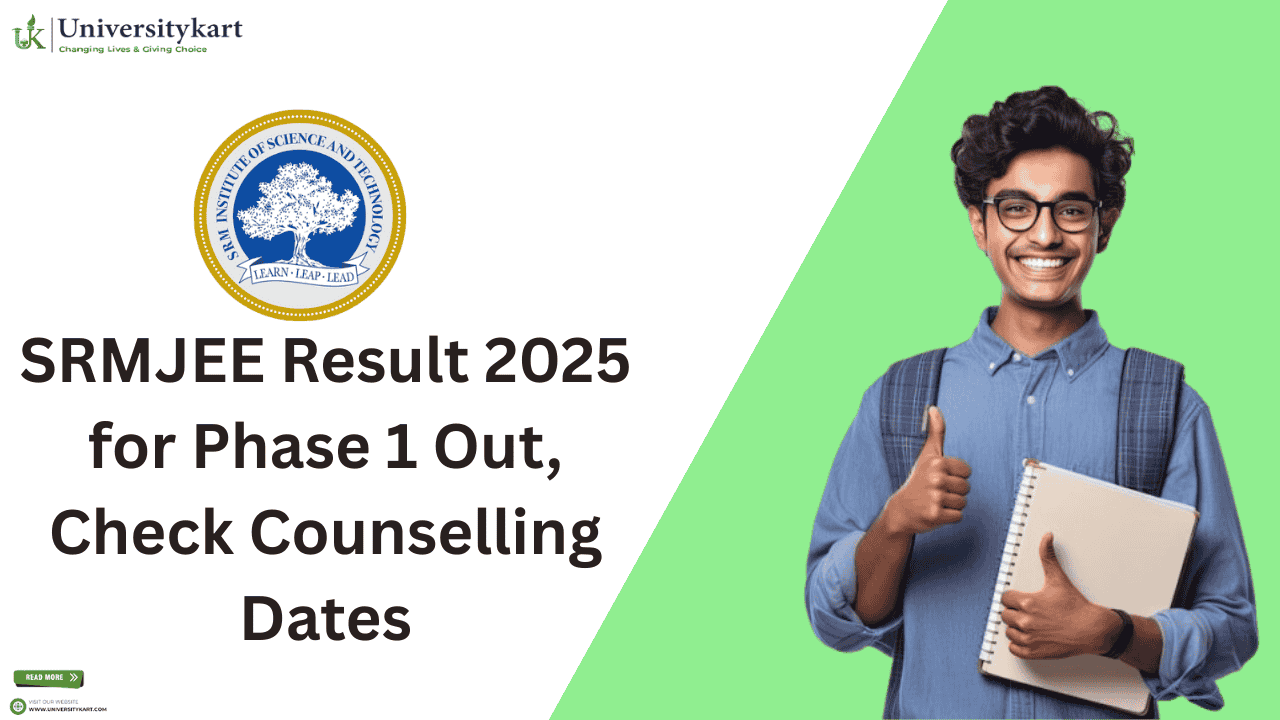 SRMJEE Result 2025 for Phase 1 Out, Check Counselling Dates