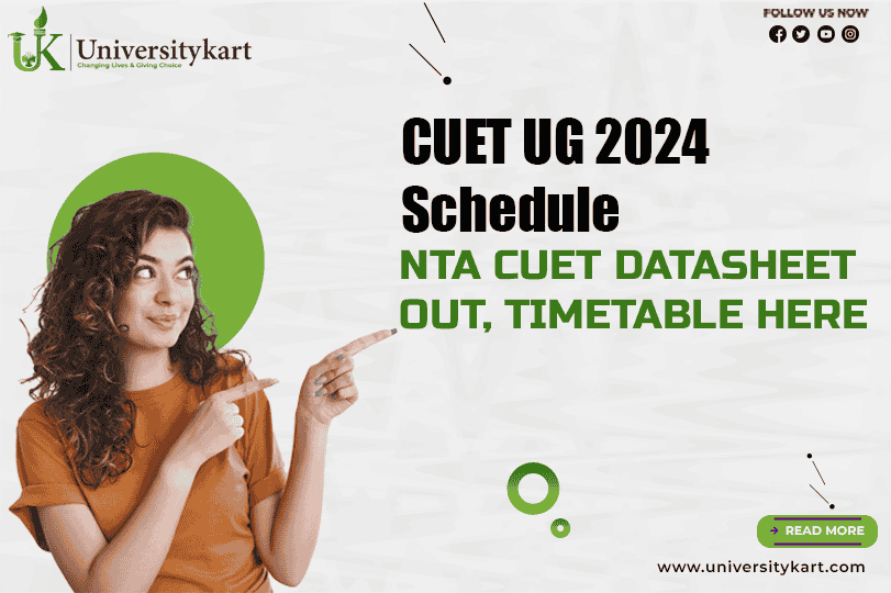 CUET UG 2024 Schedule: NTA CUET datasheet out, timetable here