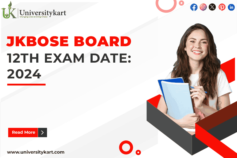 JKBOSE BOARD 12th Exam Date: 2024