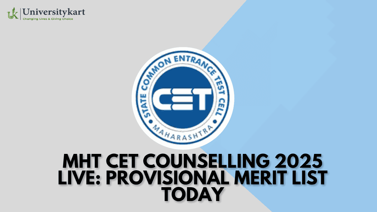 MHT CET Counselling 2025 LIVE: Provisional Merit List Today
