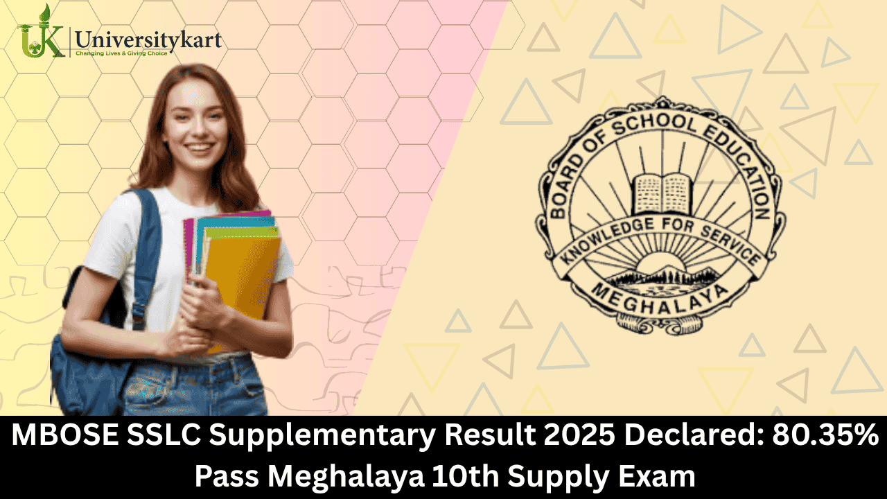 MBOSE SSLC Supplementary Result 2025 Declared: 80.35% Pass Meghalaya ...