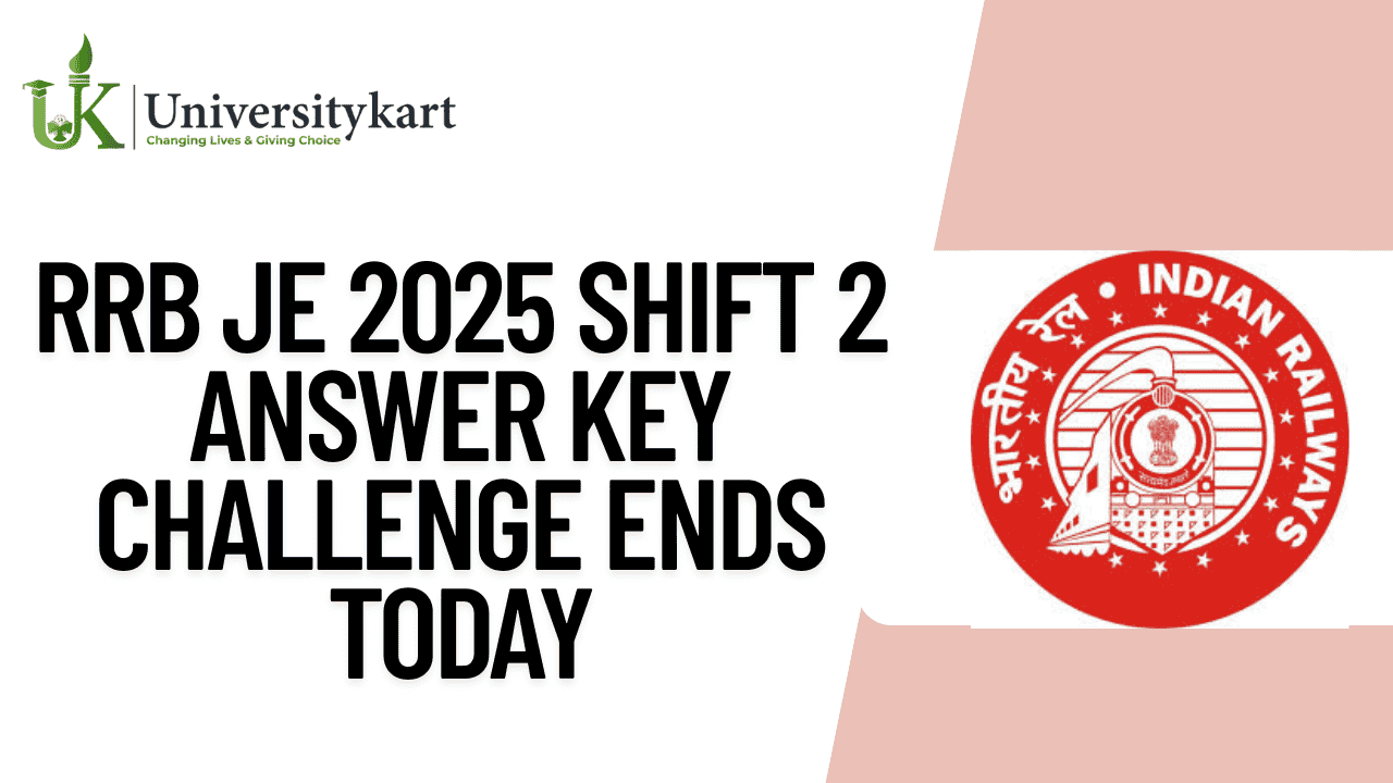 RRB JE 2025 Shift 2 Answer Key Challenge Ends Today – Check How to ...