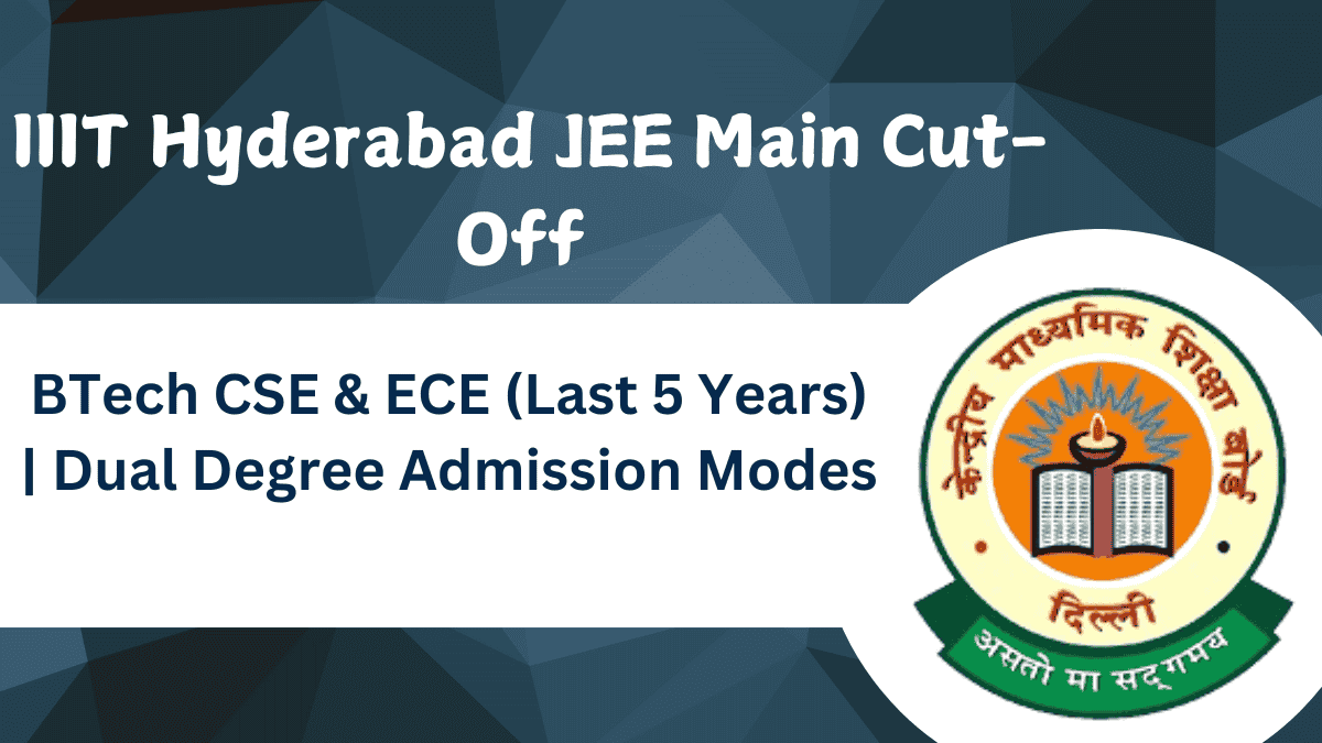 IIIT Hyderabad JEE Main 2024 Cutoff: Opening & Closing Cut off Ranks