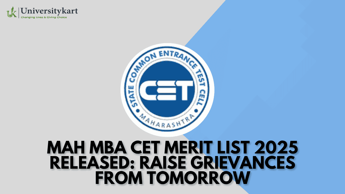MAH MBA CET Merit List 2025 Released: Raise Grievances from Tomorrow