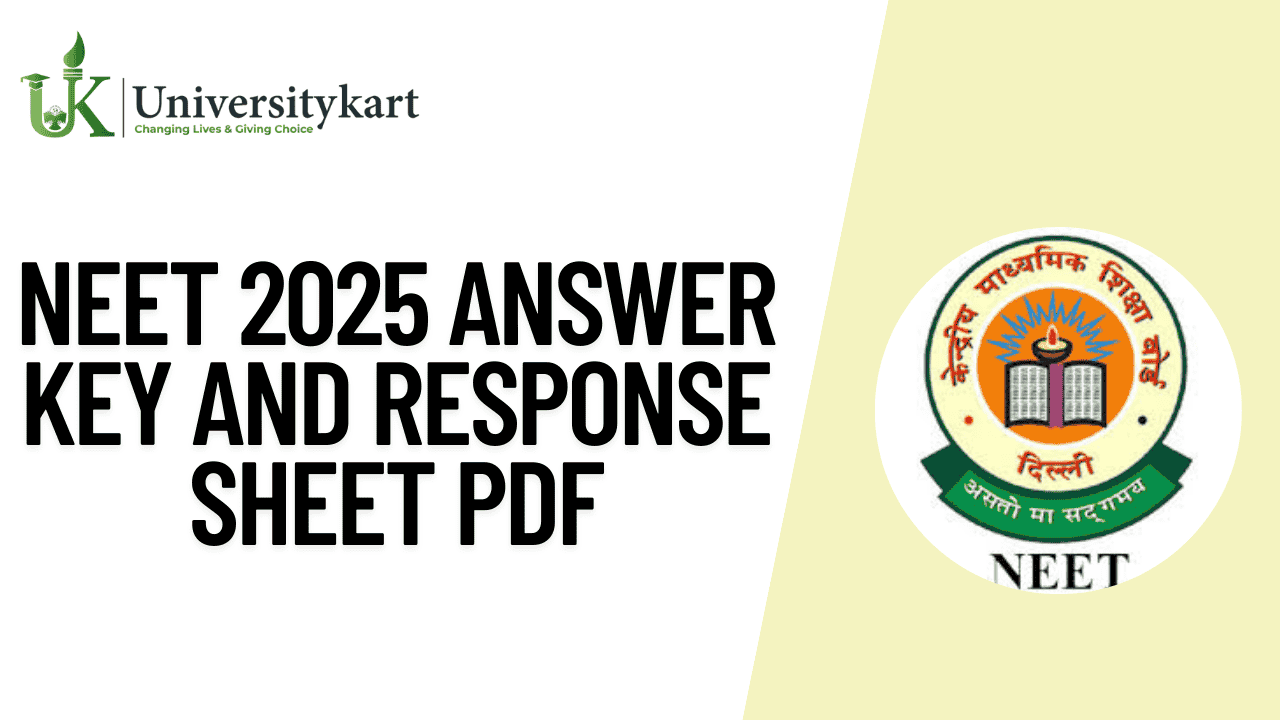 NEET 2025 Answer Key and Response Sheet PDF: Download Link, Live ...