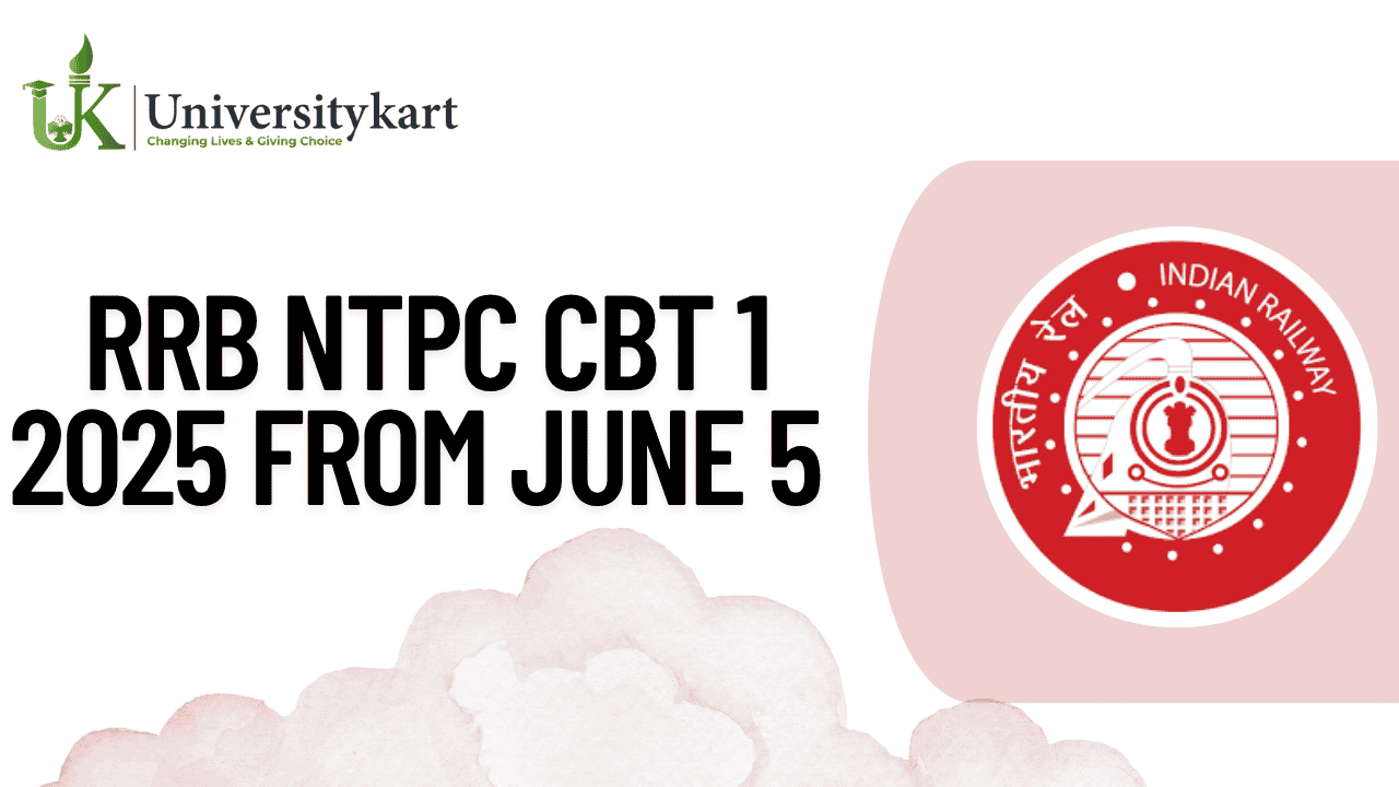 RRB NTPC CBT 1 2025 from June 5 – City Slip 10 Days Before Exam